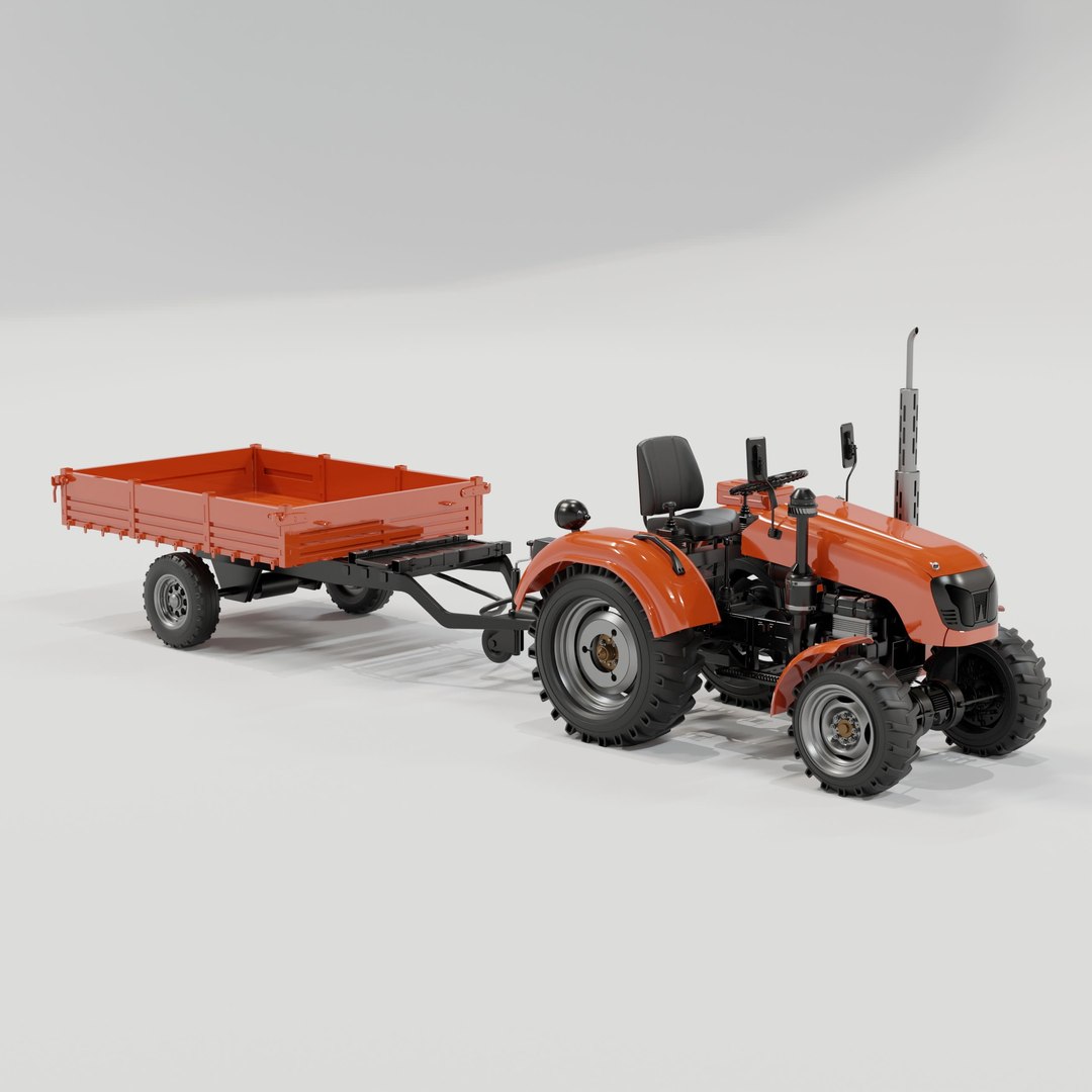 Mini Tractor Model - TurboSquid 2105134