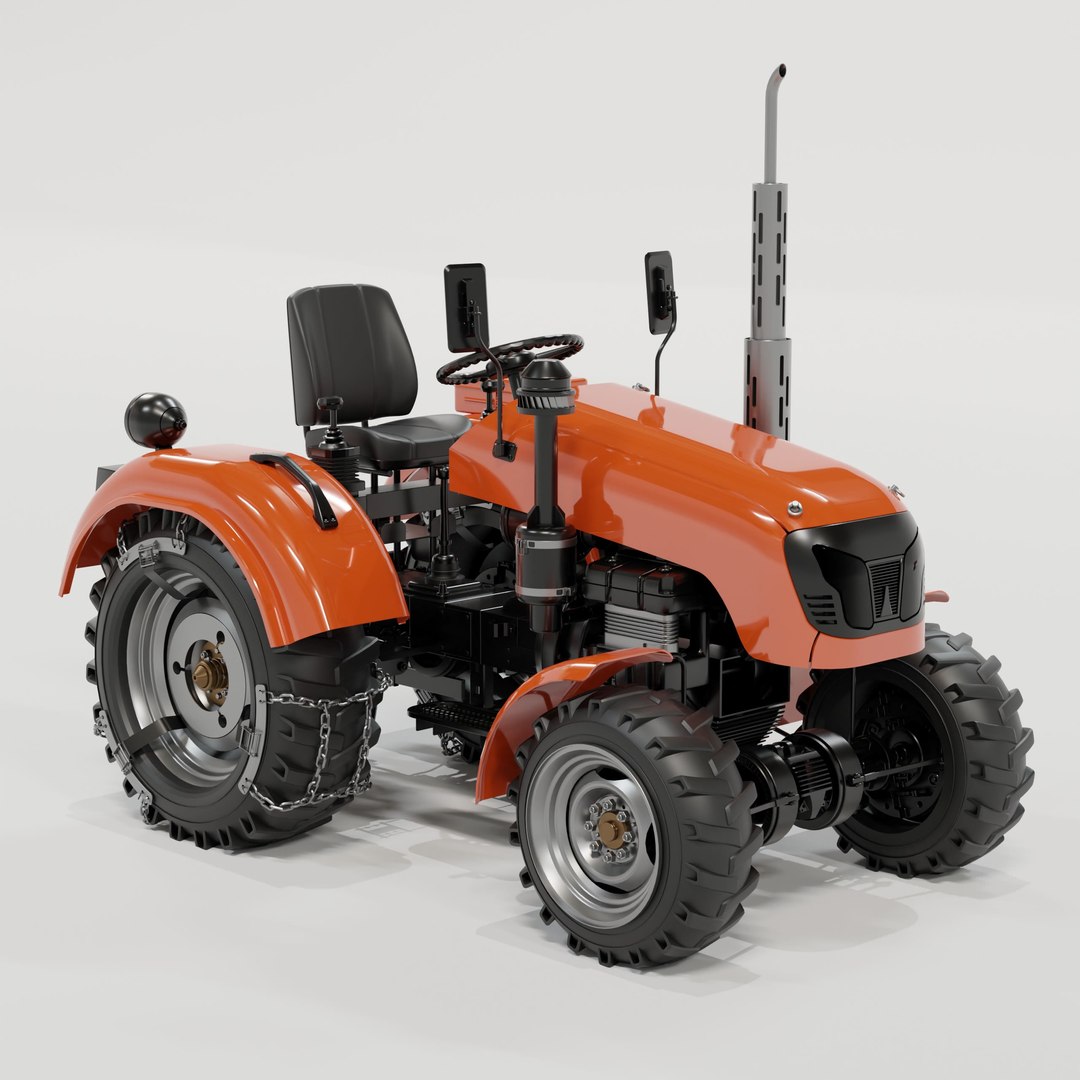 Mini Tractor Model - TurboSquid 2105134
