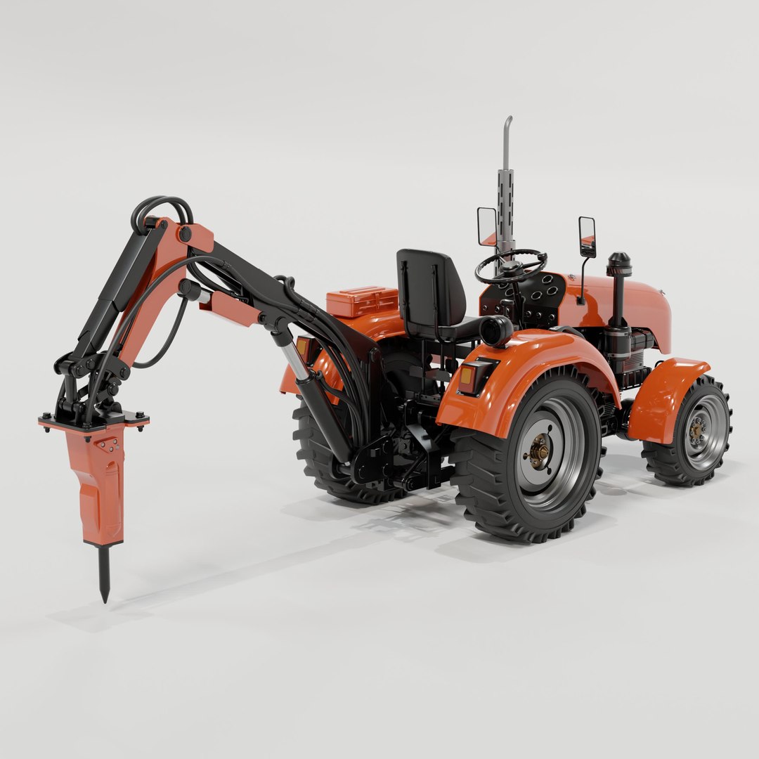 Mini Tractor Model - TurboSquid 2105134