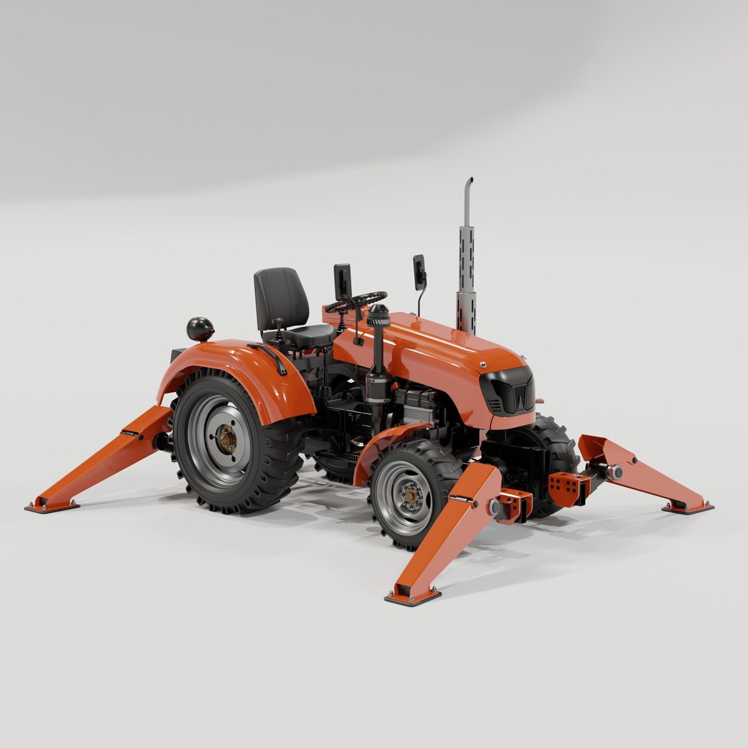 Mini Tractor Model - TurboSquid 2105134