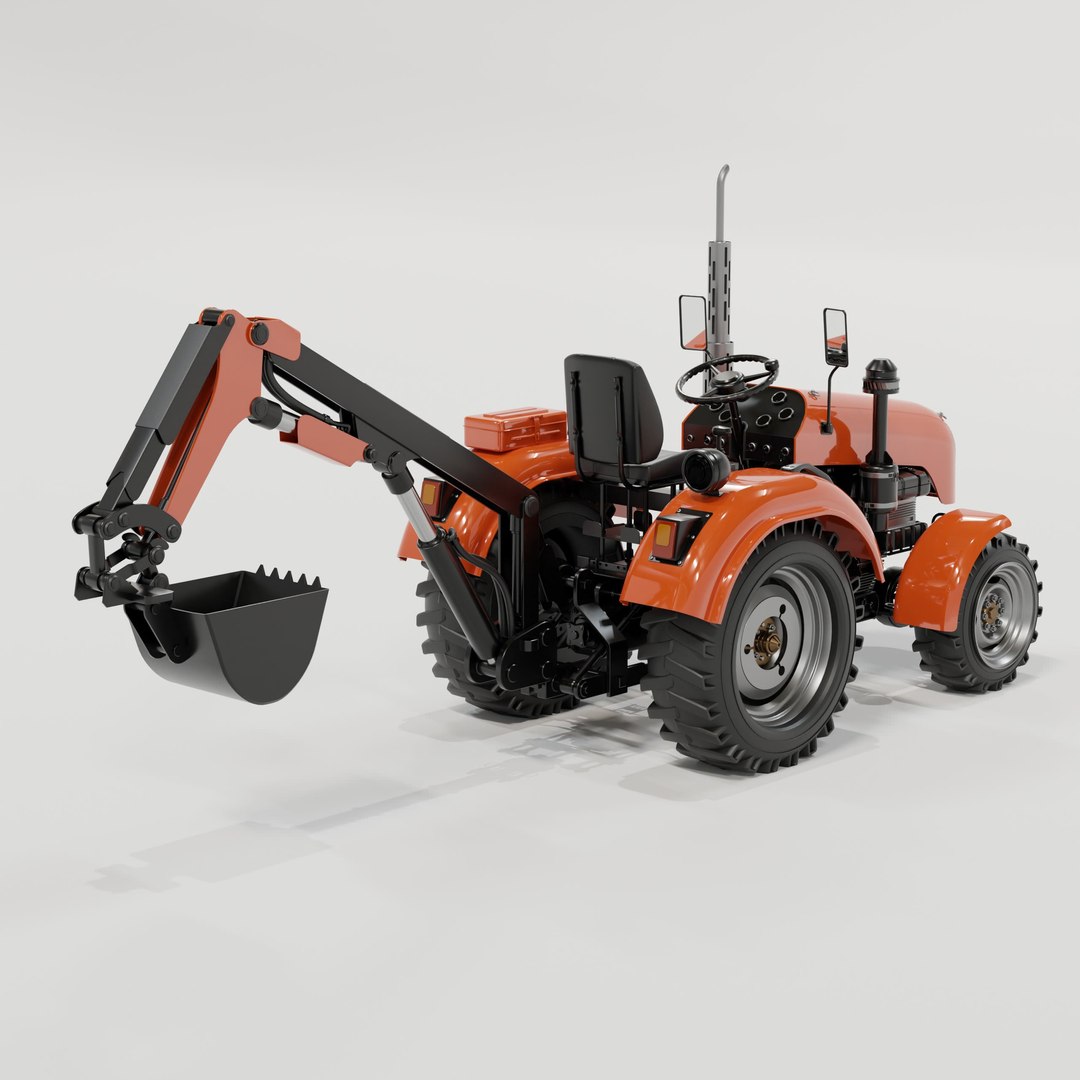 Mini Tractor Model - TurboSquid 2105134