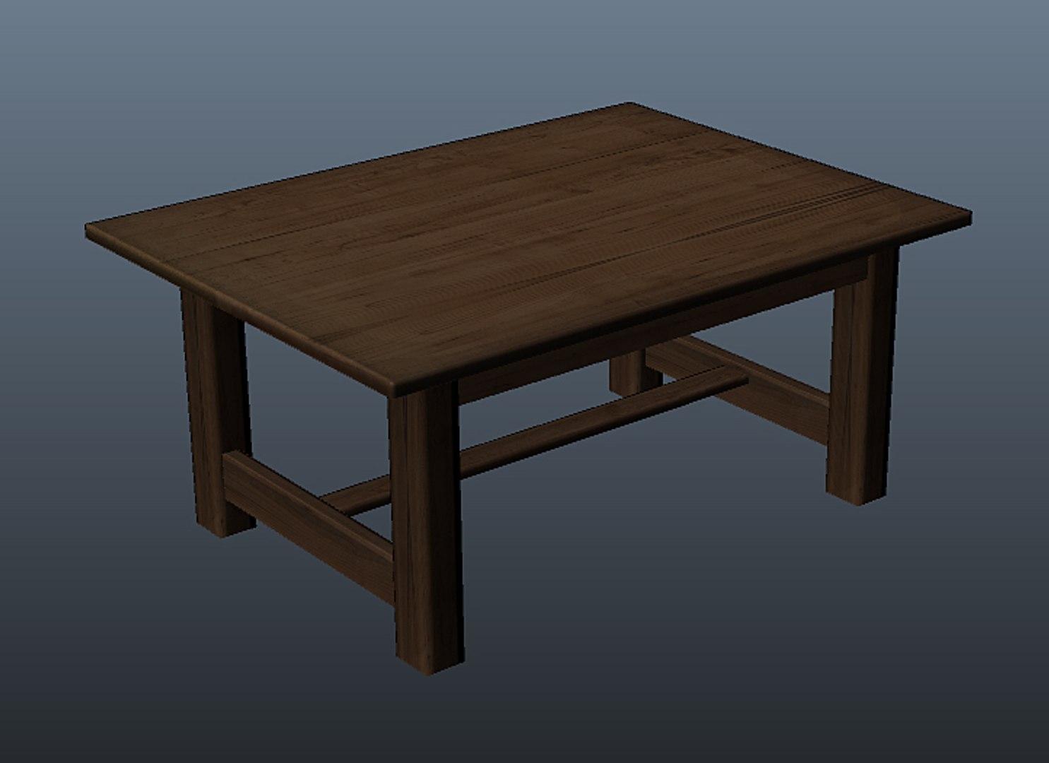 Wooden Table Obj Free