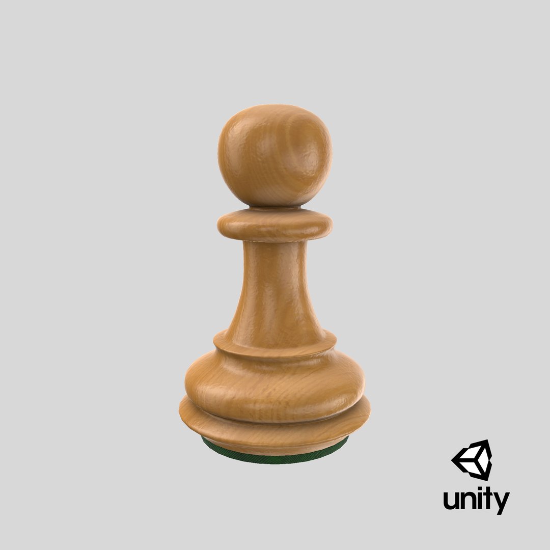 3D Model Wooden Chess Pawn - TurboSquid 1344679