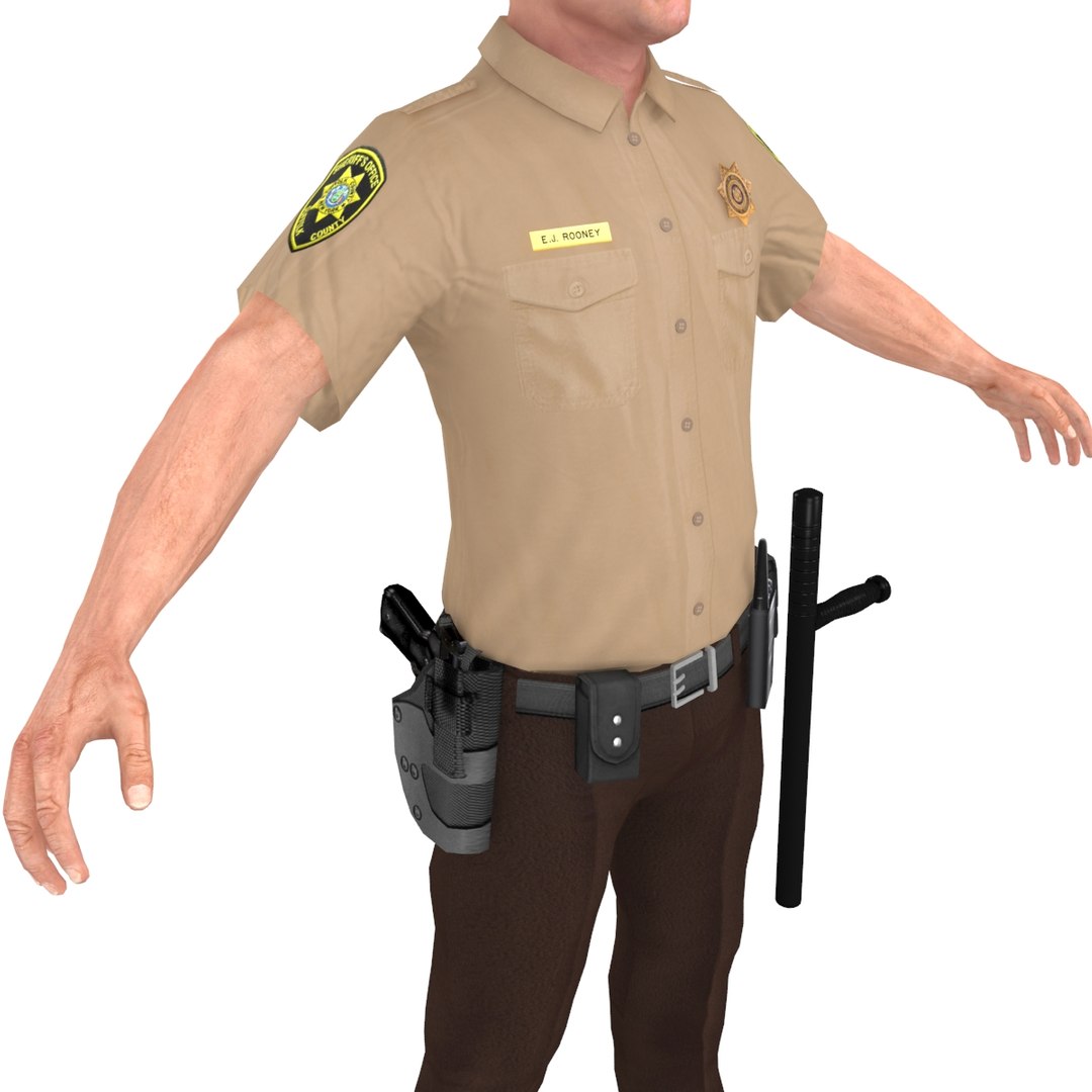 Sheriff Man Gun 3D - TurboSquid 1353791