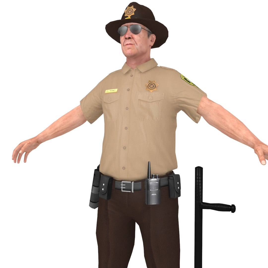 Sheriff Man Gun 3D - TurboSquid 1353791