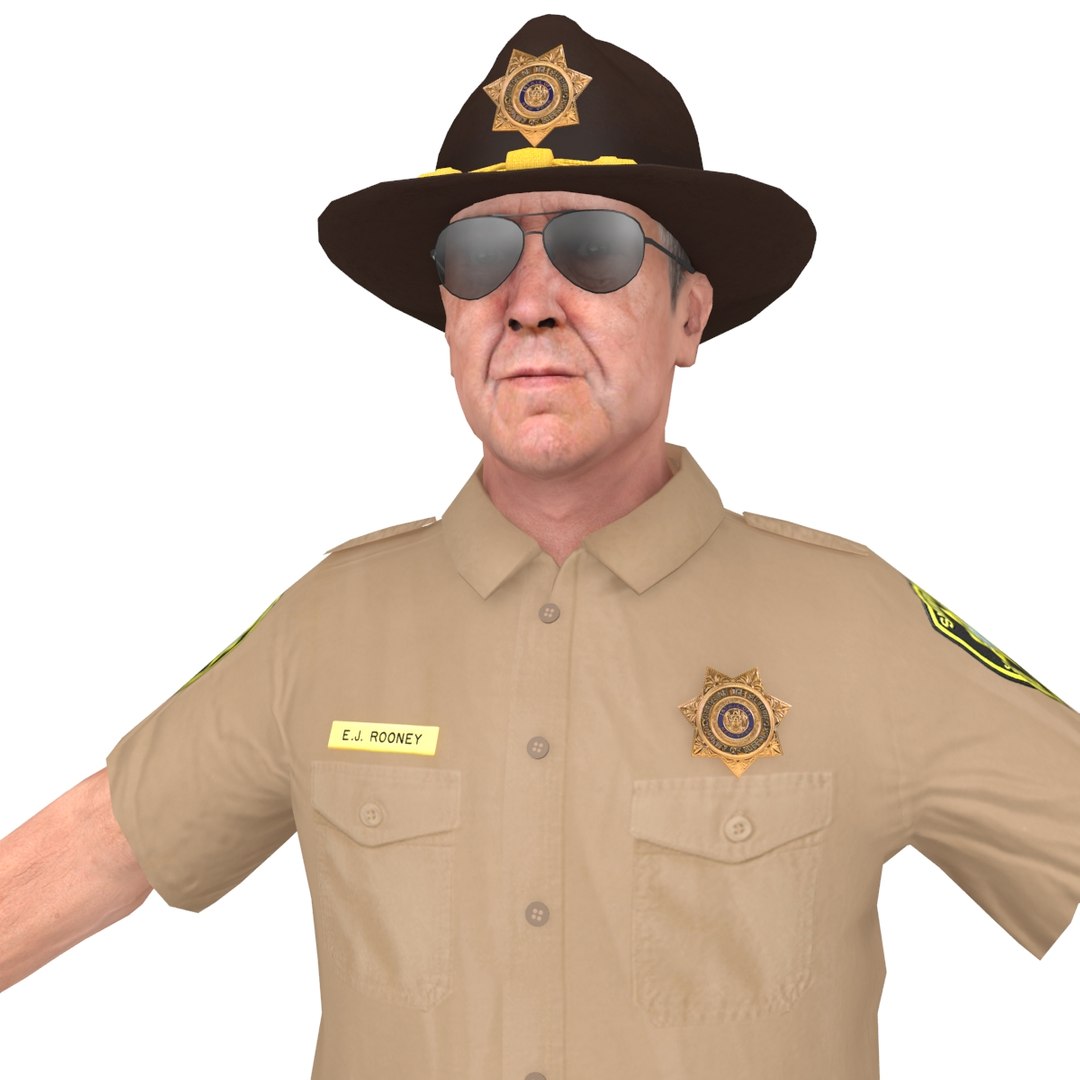 Sheriff Man Gun 3D - TurboSquid 1353791