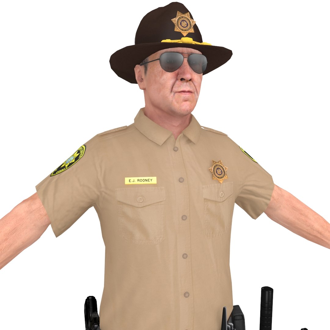 Sheriff Man Gun 3D - TurboSquid 1353791