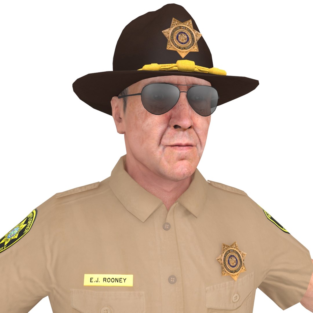 Sheriff Man Gun 3D - TurboSquid 1353791