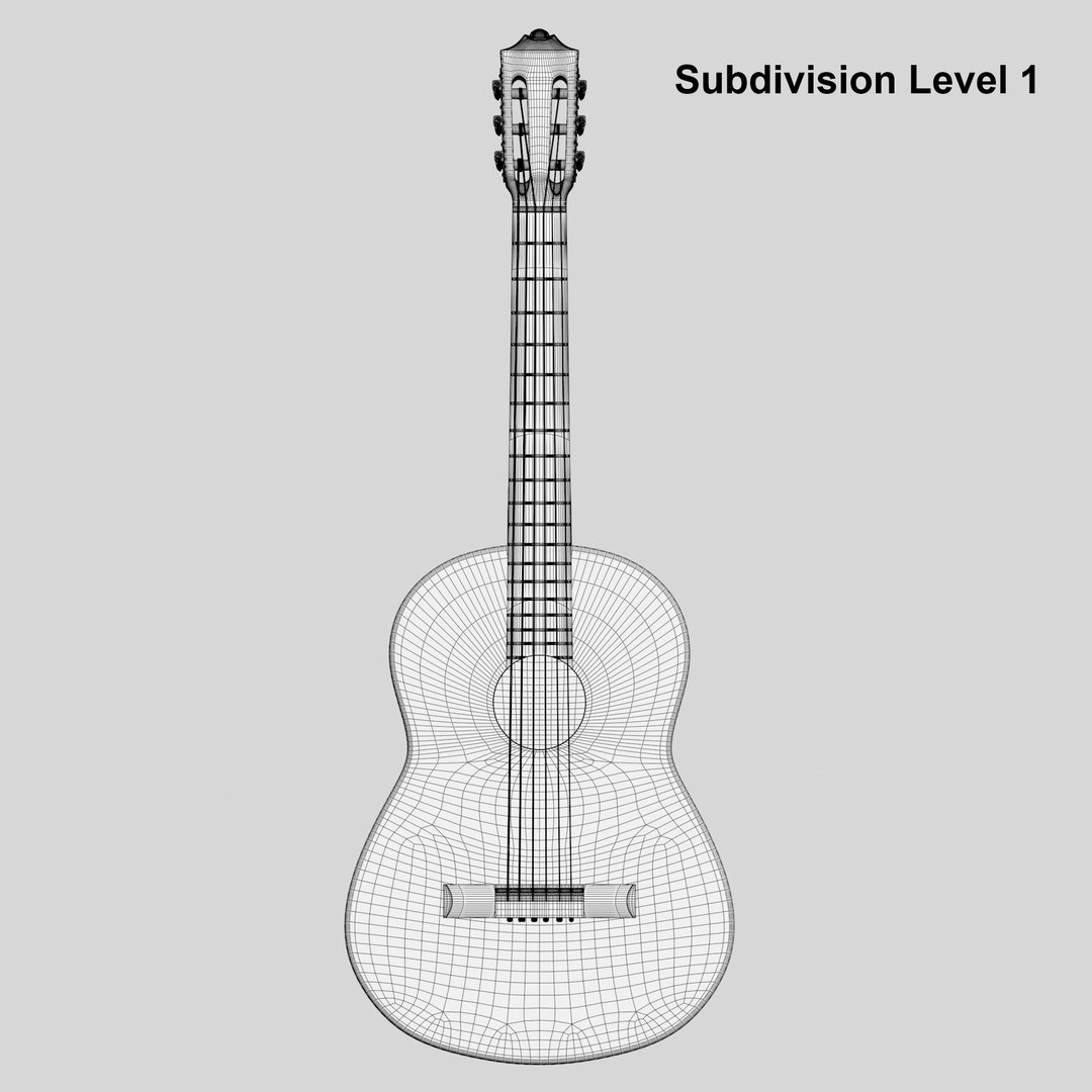 Classical Guitar 3D Model - TurboSquid 1709774