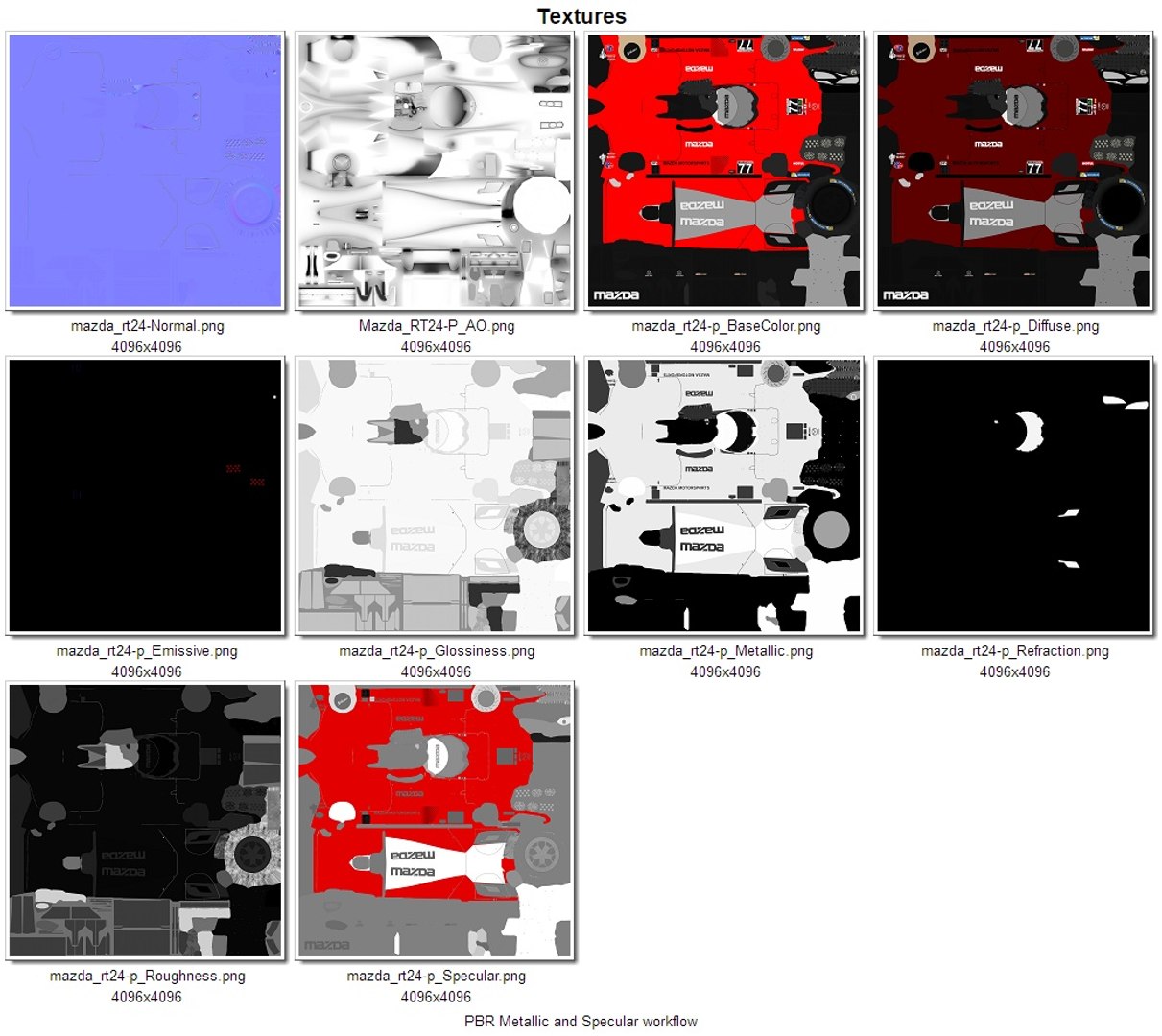 Mazda rt24-p imsa season model - TurboSquid 1406635