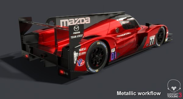 modelo 3d Mazda RT24-P IMSA Temporada 2019 - TurboSquid 1406635
