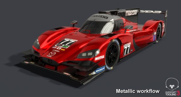 modelo 3d Mazda RT24-P IMSA Temporada 2019 - TurboSquid 1406635
