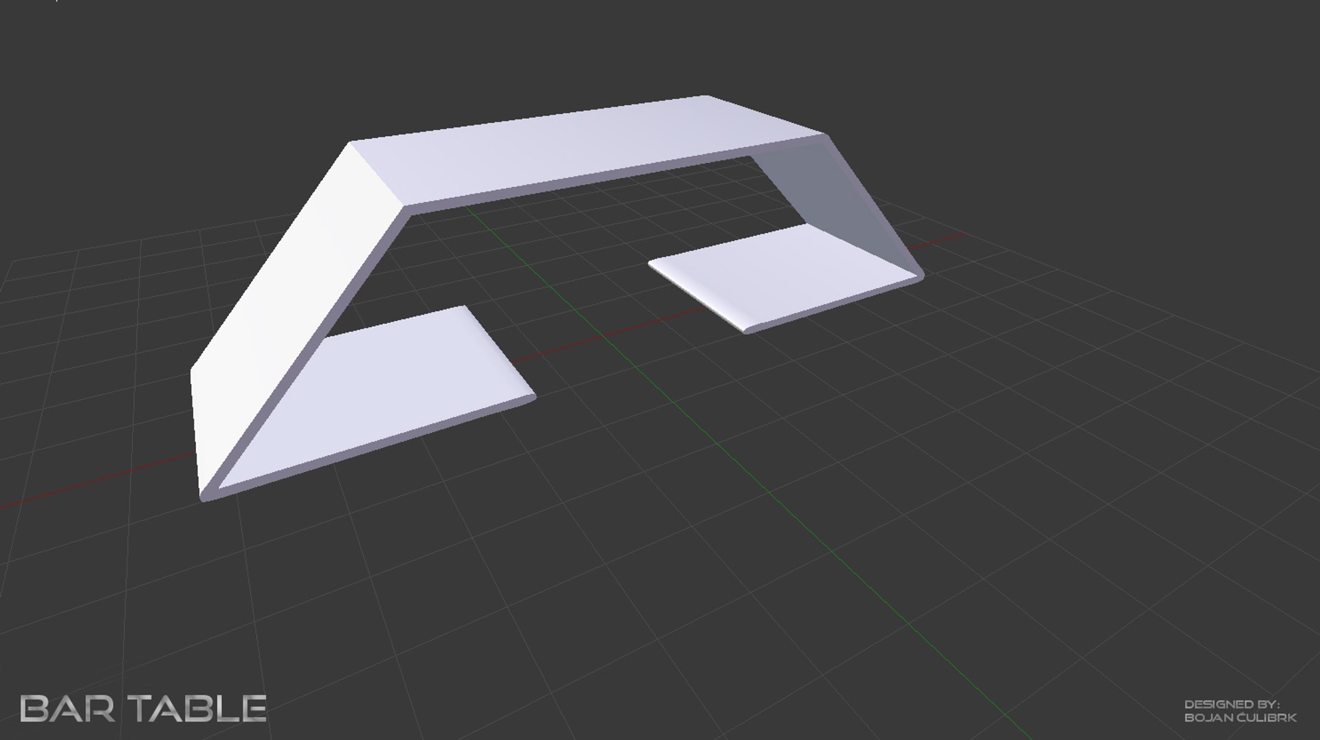 3d Model Bar Table