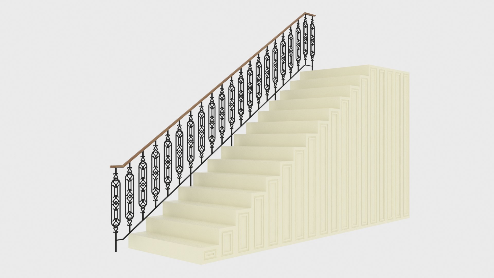Highly Detailed Railing 01 Model - TurboSquid 1784822