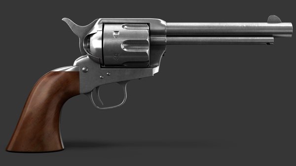 modelo 3d Texturas Western Gun Belt y Revolver 8K PBR - TurboSquid 2087767