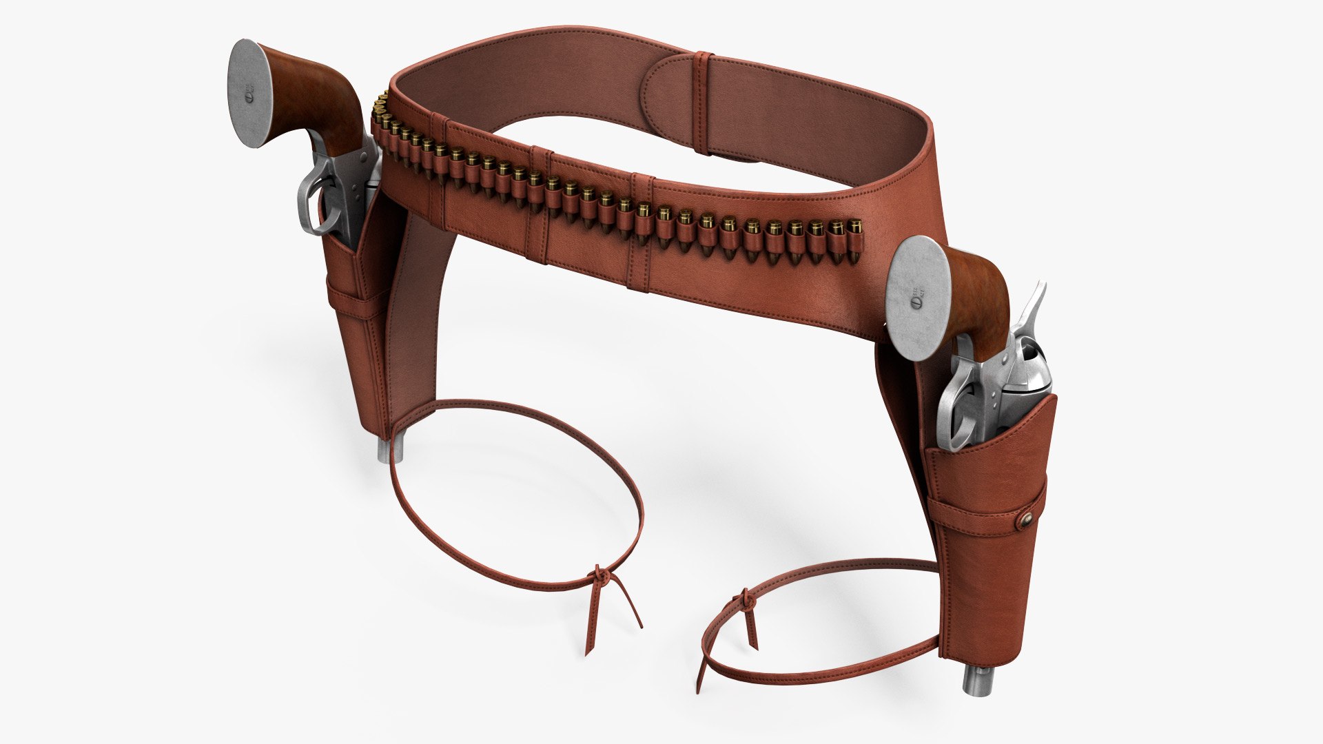 3D Western Gun Belt And Revolver 8K PBR Textures - TurboSquid 2087767