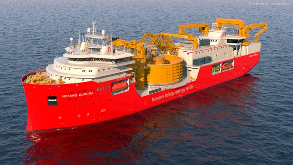 modelo 3d Buque Capa Cable Nexans Aurora - TurboSquid 2170440