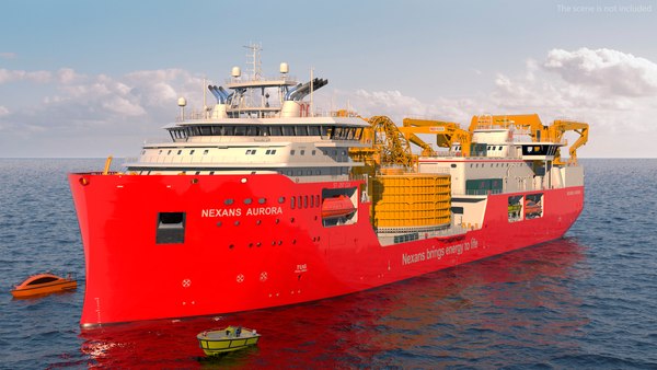 modelo 3d Buque Capa Cable Nexans Aurora - TurboSquid 2170440