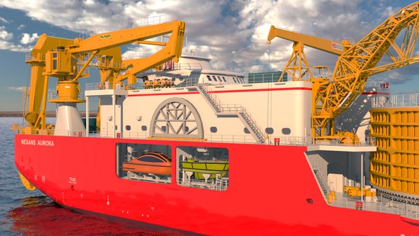 modelo 3d Buque Capa Cable Nexans Aurora - TurboSquid 2170440