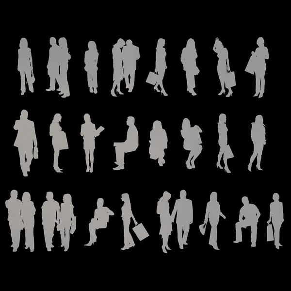 3d model people city