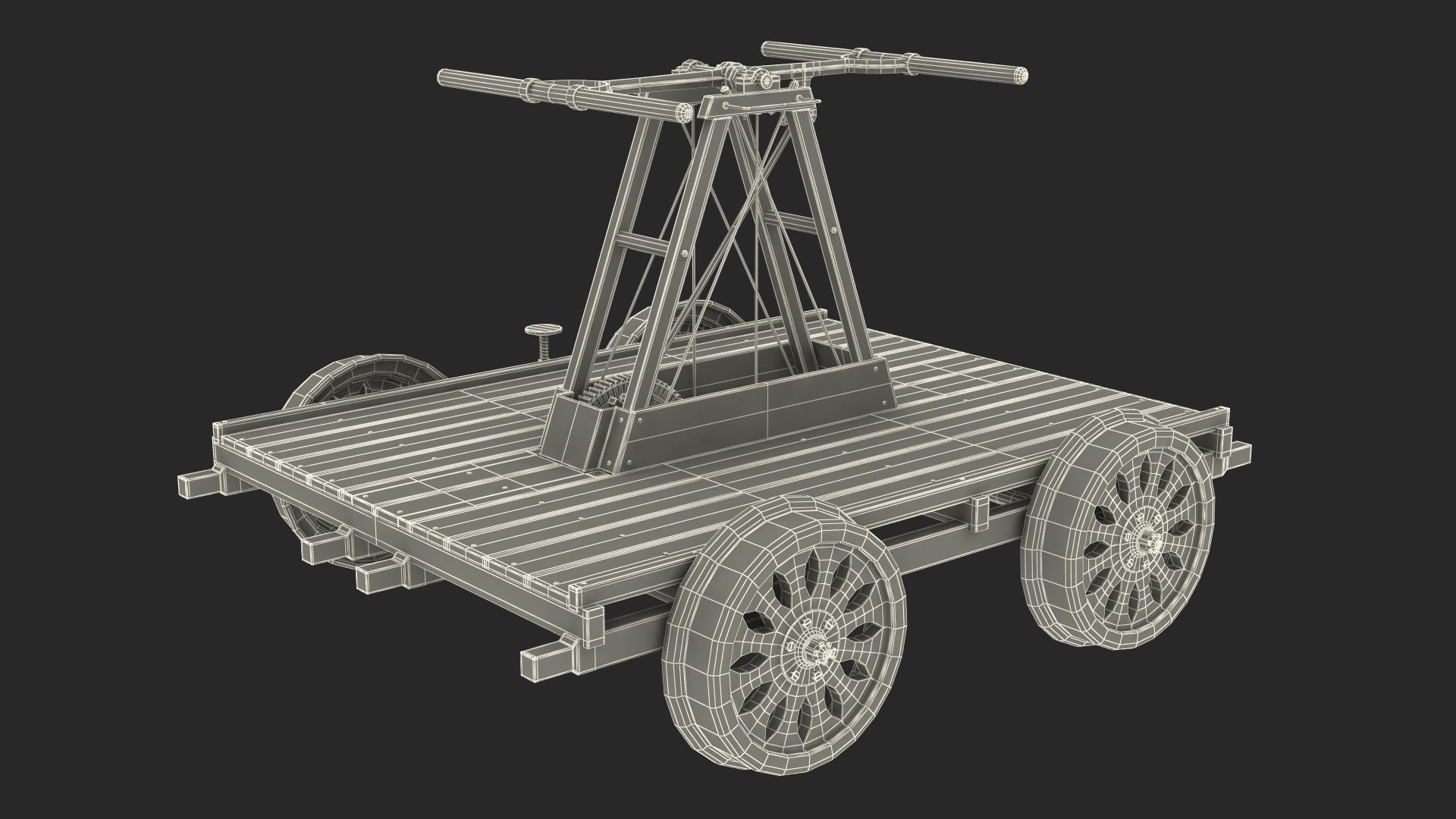 Kalamazoo Railway Handcar Car Model - TurboSquid 1596844