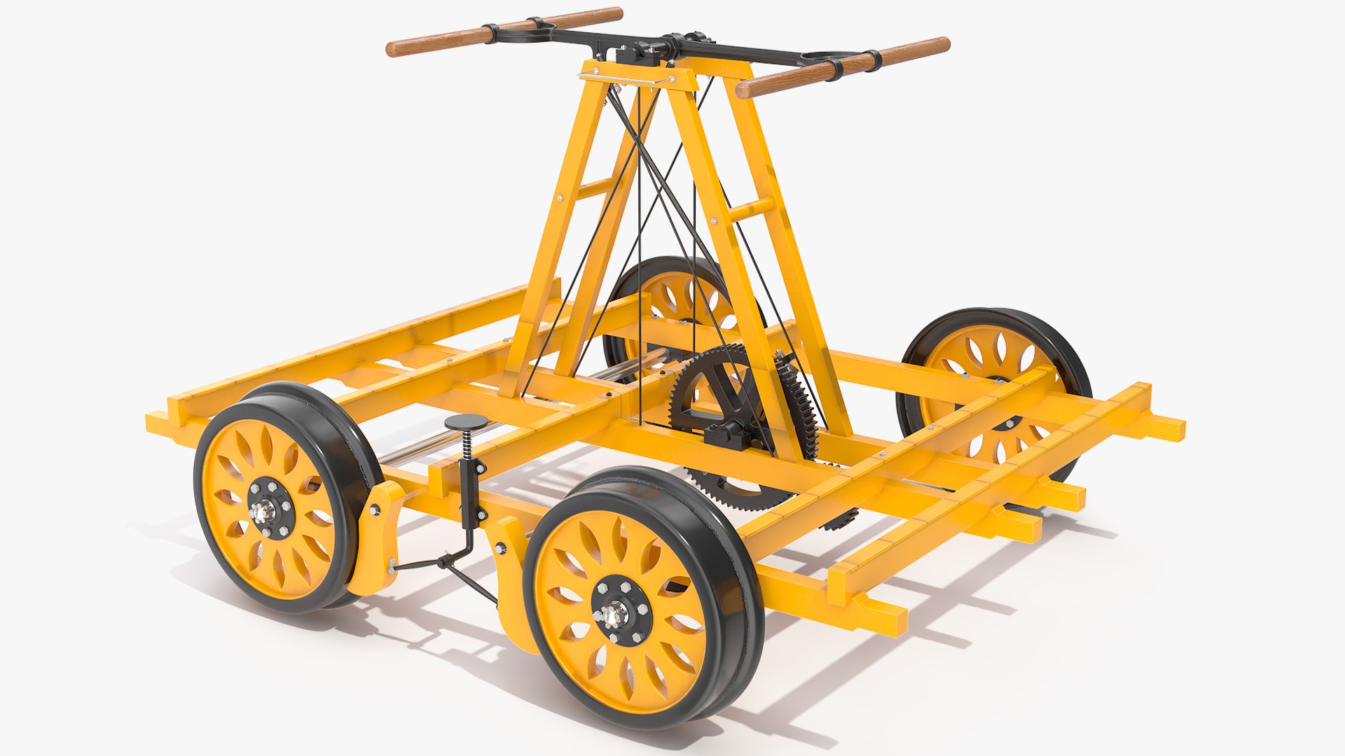 Kalamazoo Railway Handcar Car Model - TurboSquid 1596844