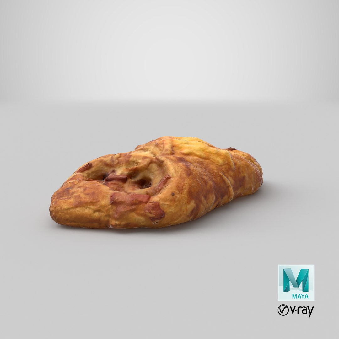 Ham And Swiss Croissant Model - TurboSquid 1719838