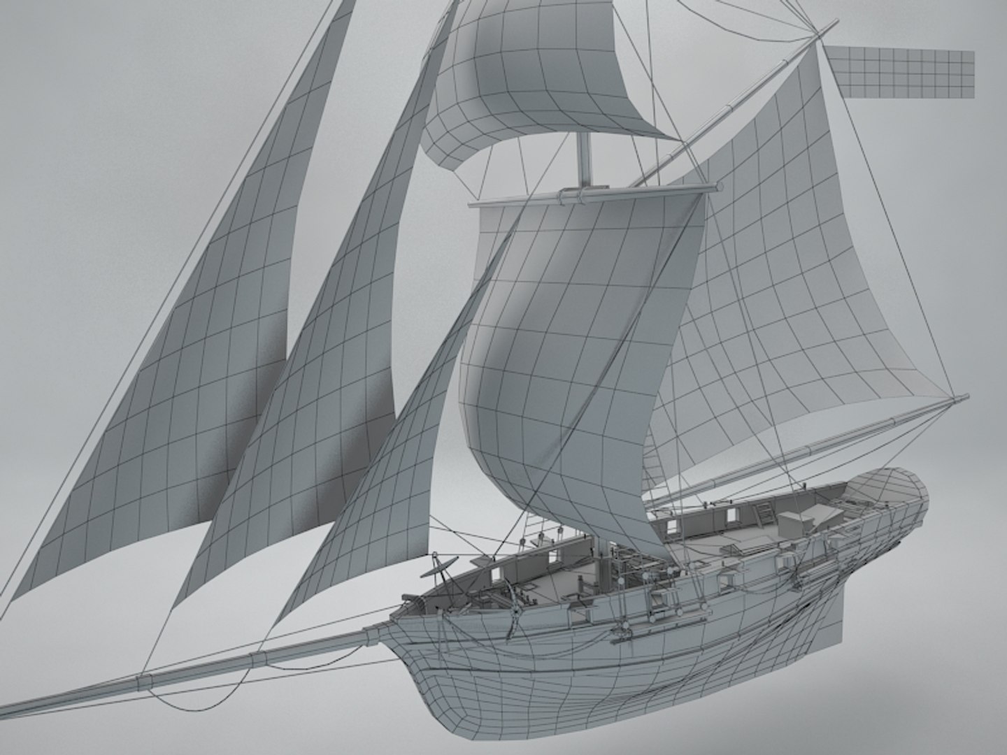 3D Model Ship Cutter - TurboSquid 1244333