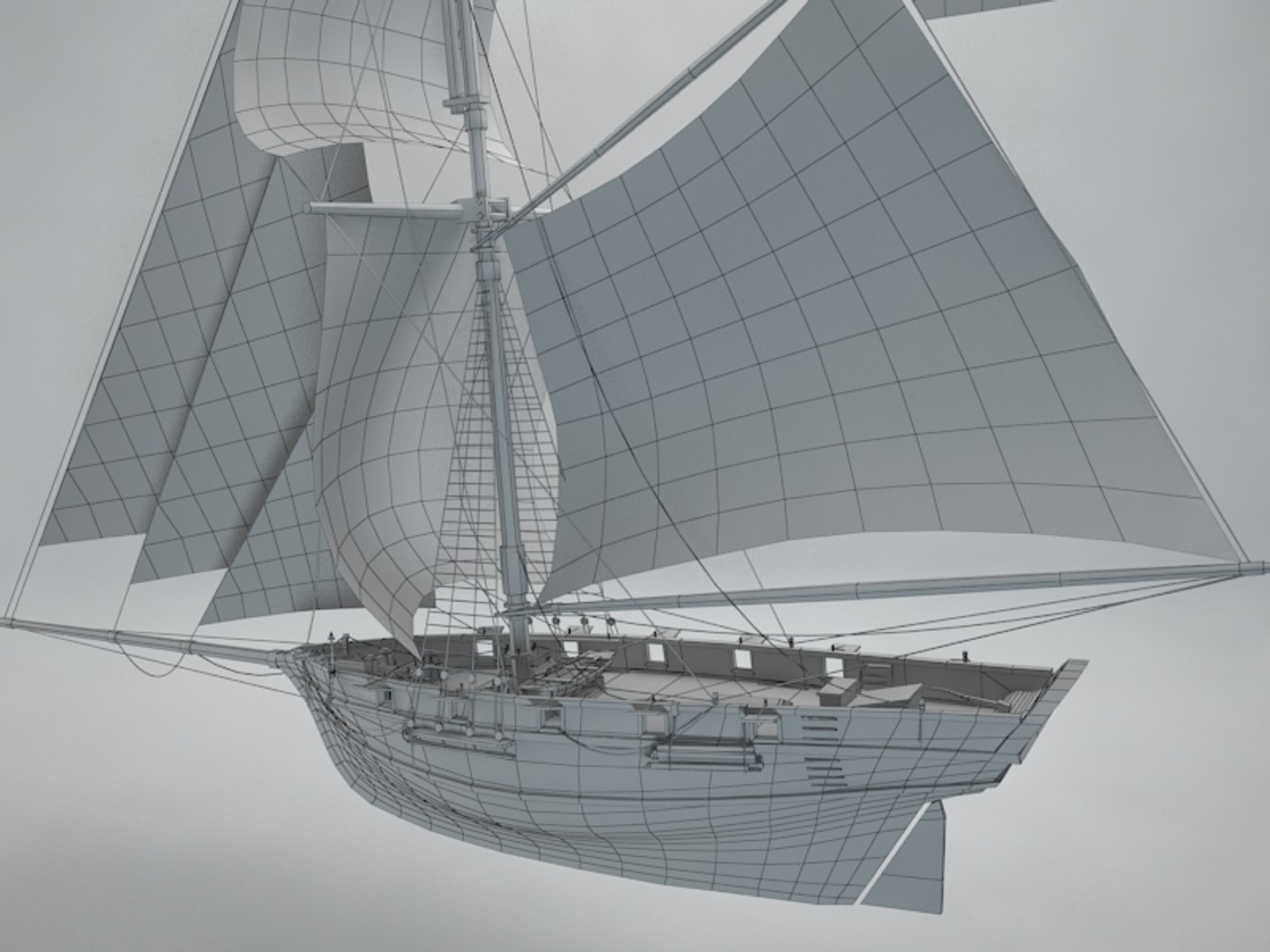 3D Model Ship Cutter - TurboSquid 1244333