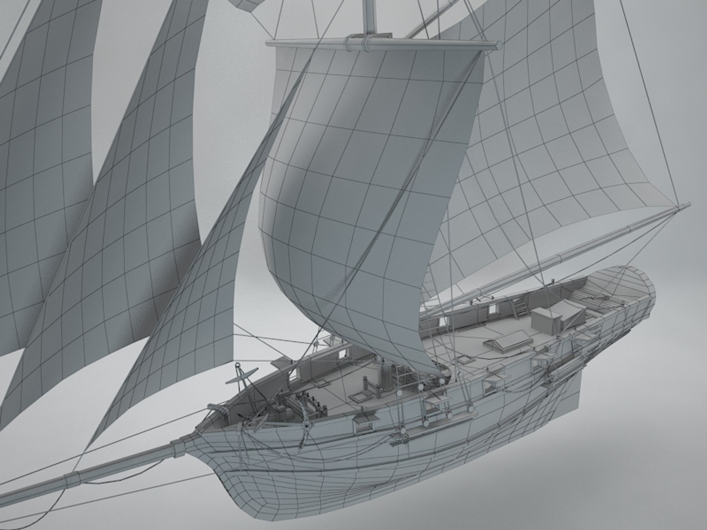 3D Model Ship Cutter - TurboSquid 1244333