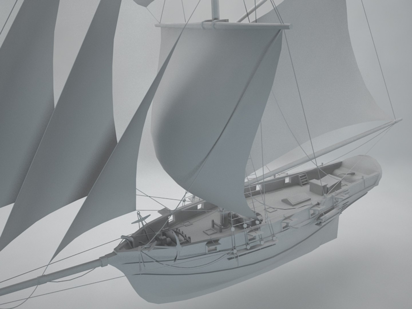 3D Model Ship Cutter - TurboSquid 1244333