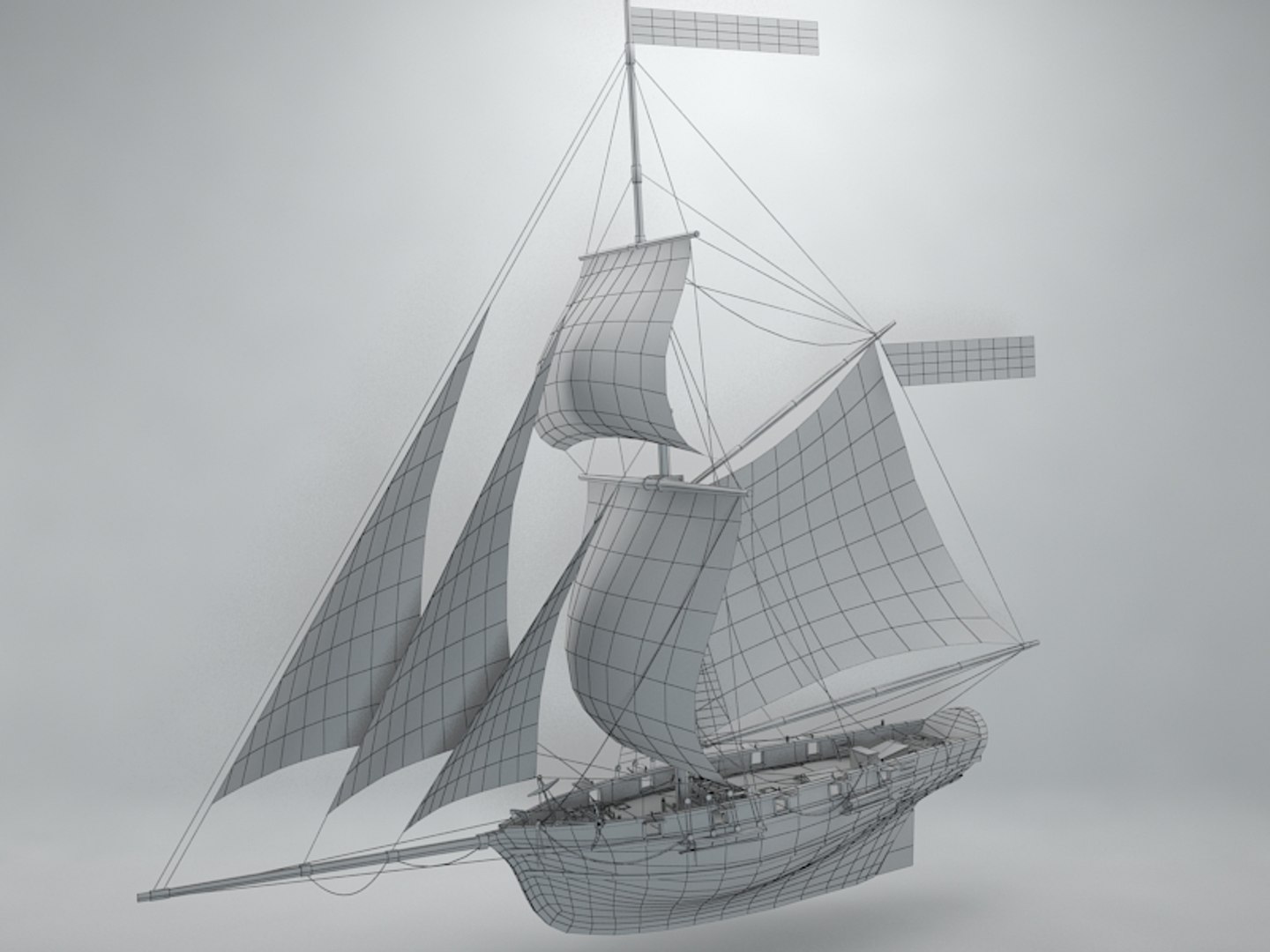 3D Model Ship Cutter - TurboSquid 1244333