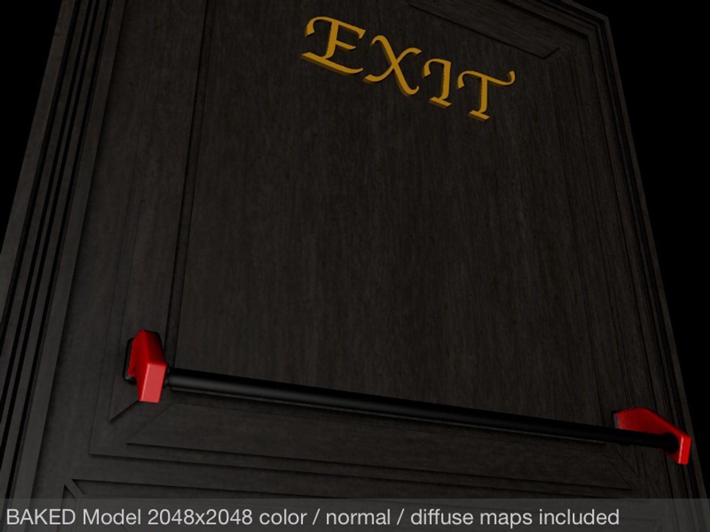 Exit Door 3d Model