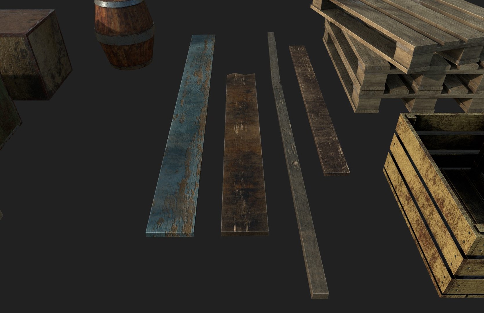 3D Model Assets Games Pack Boxes - TurboSquid 1582124