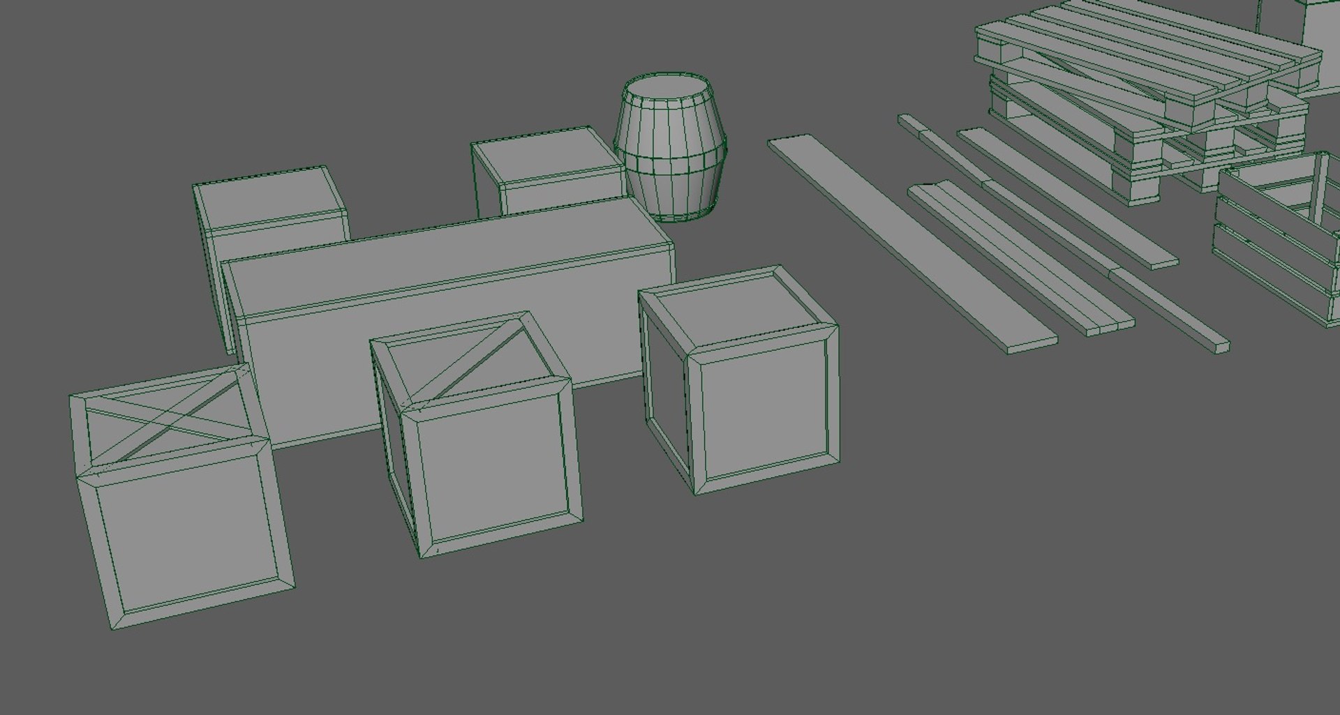 3D Model Assets Games Pack Boxes - TurboSquid 1582124