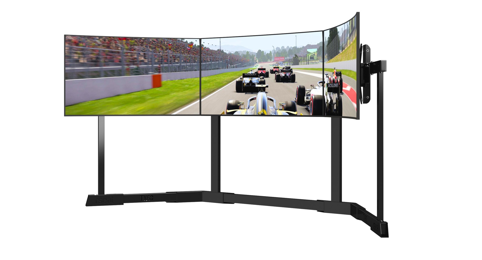 3D Playseat F1 Racing Simulator Seat with 3 Monitors model - TurboSquid ...