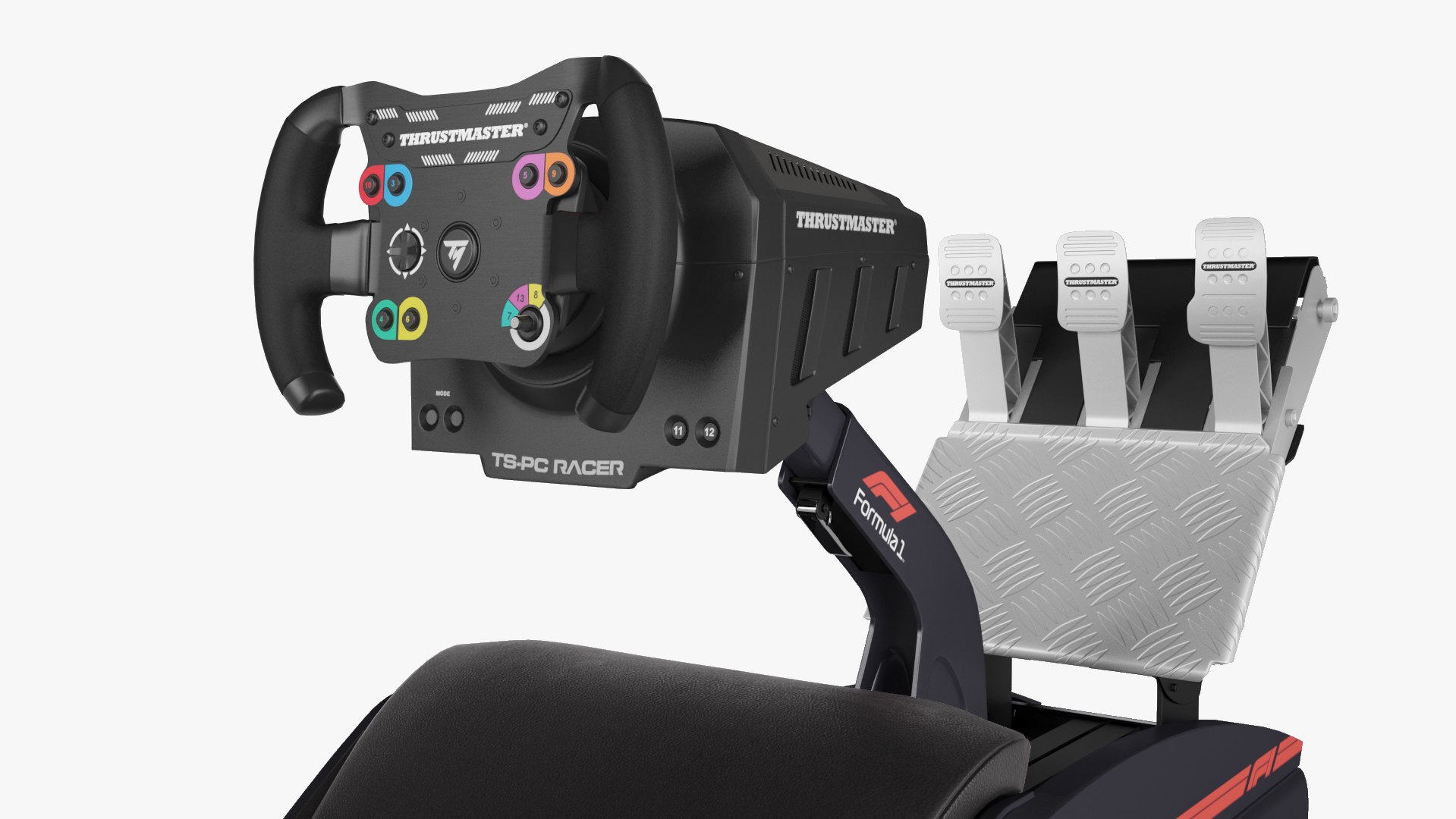 3D Playseat F1 Racing Simulator Seat with 3 Monitors model - TurboSquid ...