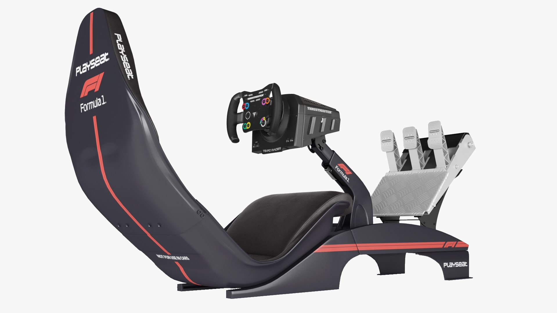 3D Playseat F1 Racing Simulator Seat with 3 Monitors model - TurboSquid ...