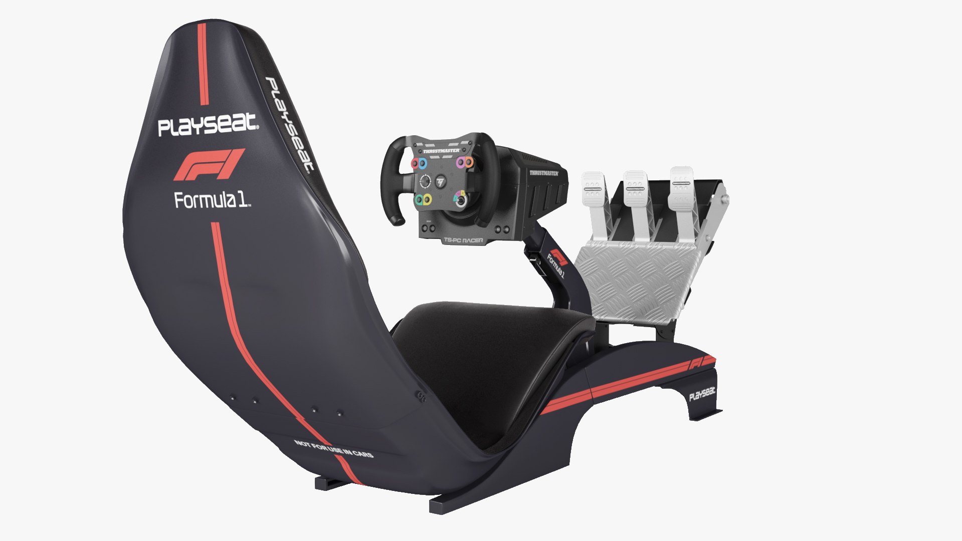 3D Playseat F1 Racing Simulator Seat with 3 Monitors model - TurboSquid ...