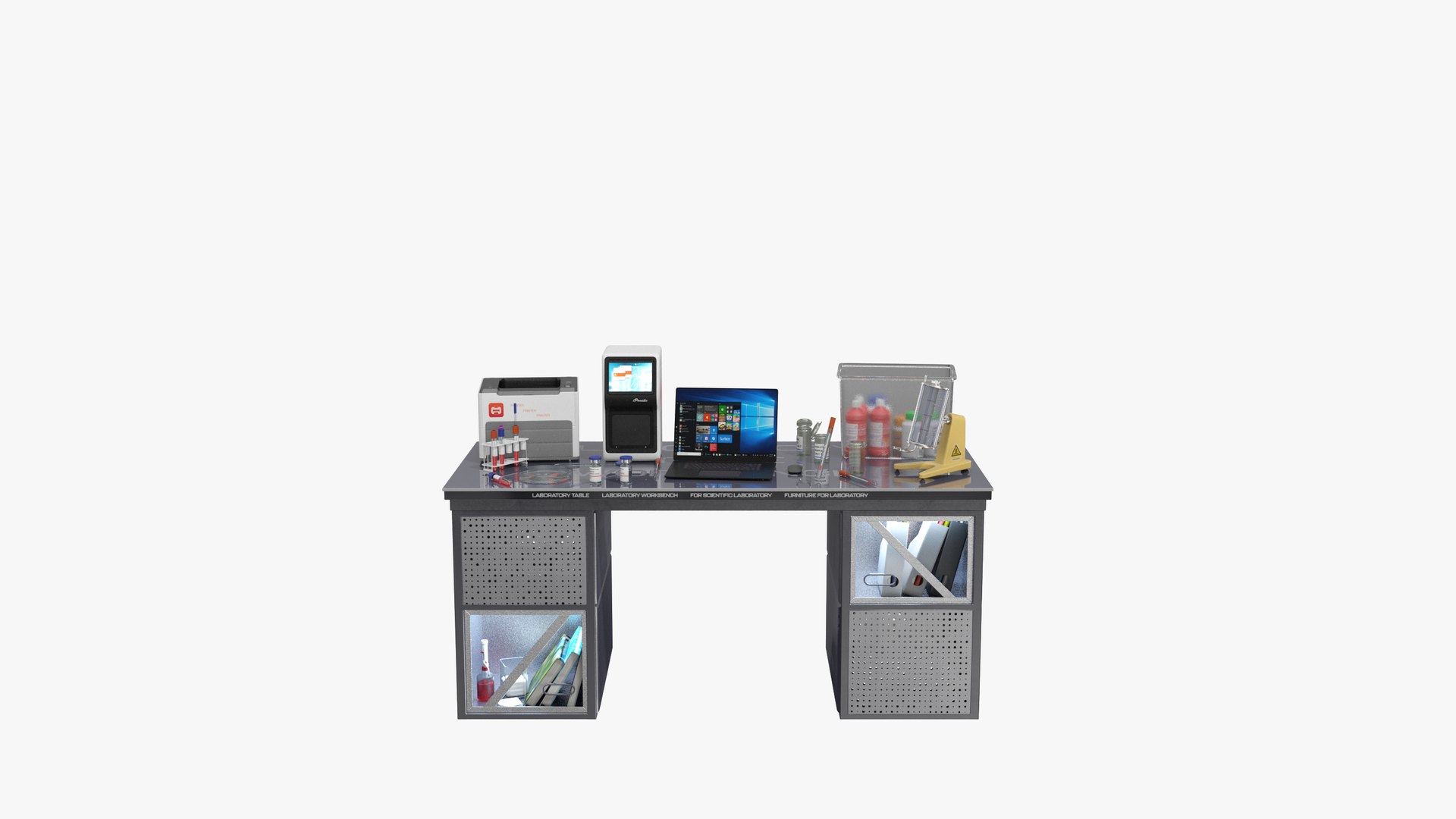 3D Model Lab Workplace Modern 5 - TurboSquid 1746437