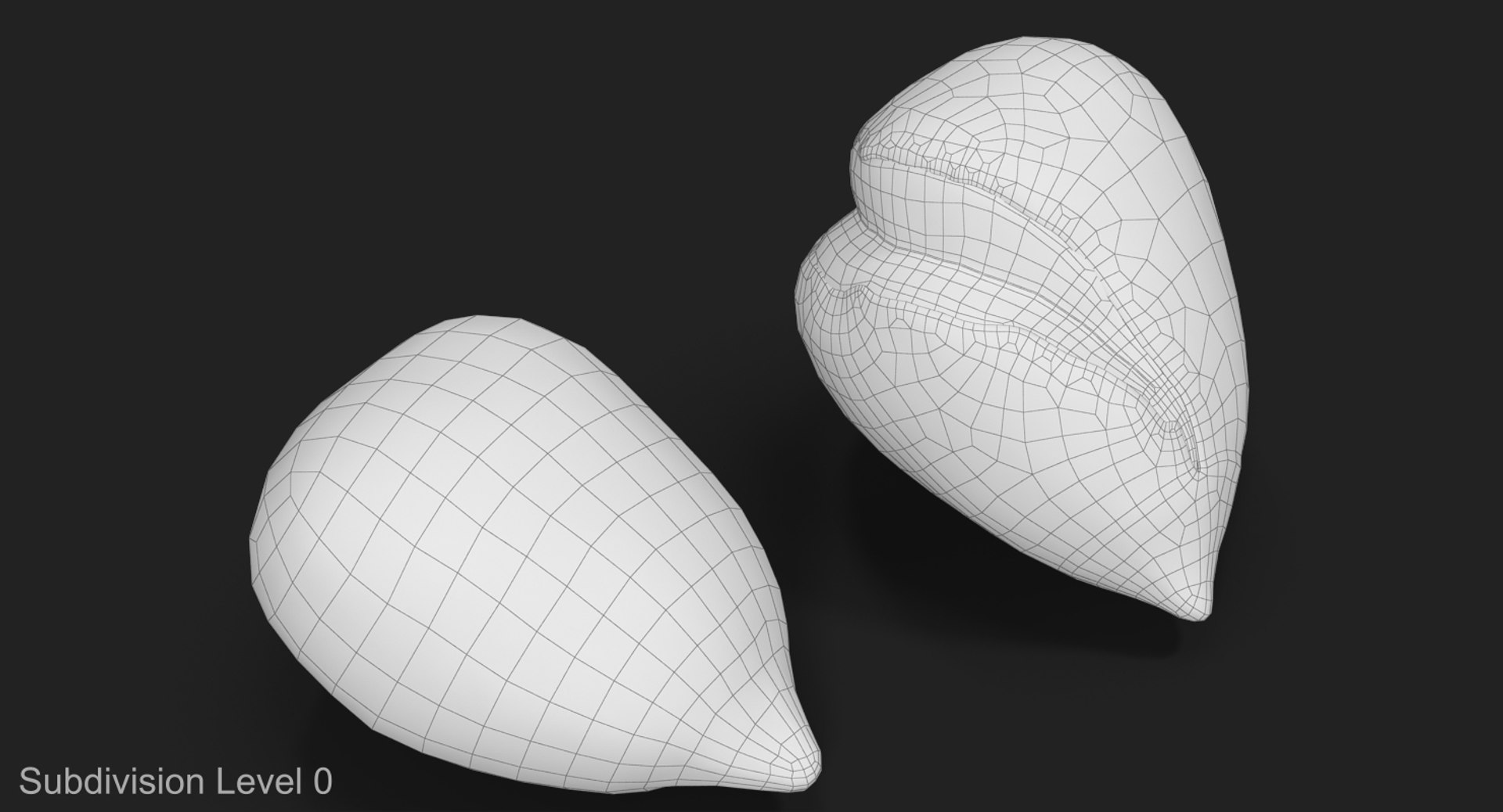 3D popcorn kernels - TurboSquid 1259163