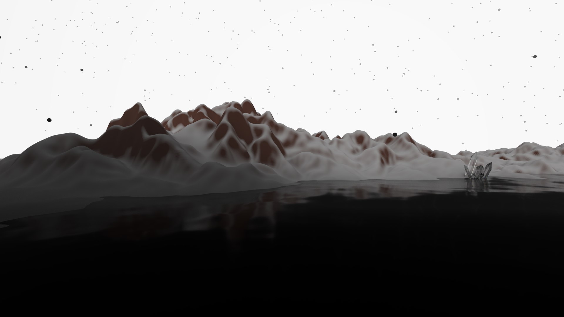 3D Crystal Mountain Model - TurboSquid 1773488