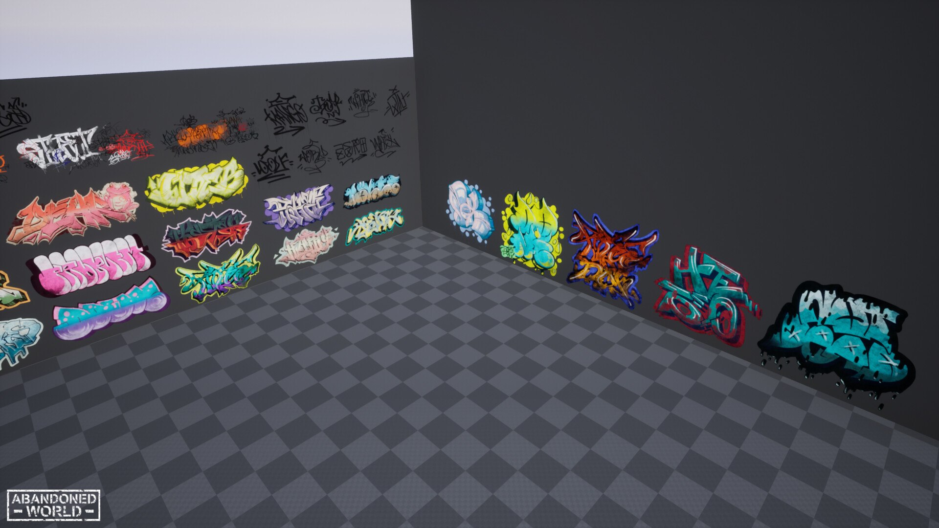 3D Graffiti Pack Decals IV For UE4 And Unity Model - TurboSquid 1861453