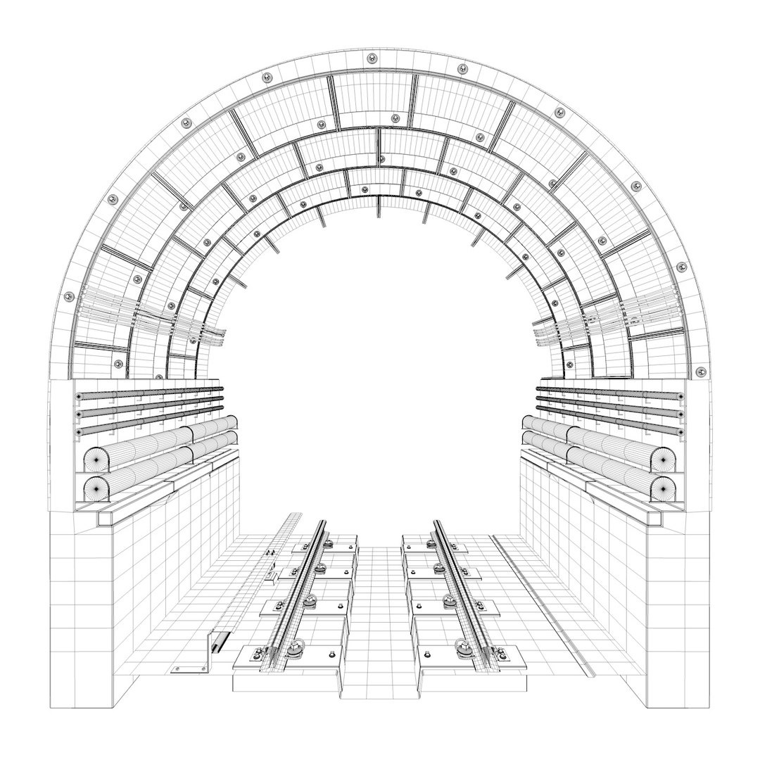 Subway Tunnel Rail 3D Model - TurboSquid 1615059