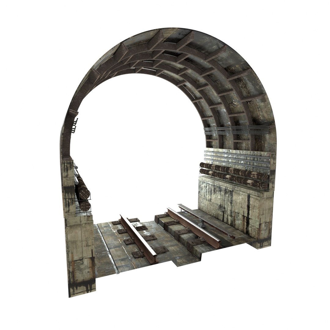 Subway Tunnel Rail 3D Model - TurboSquid 1615059