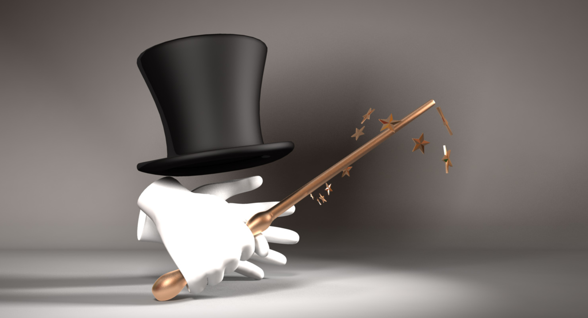 3d Gloves Hat Illusion