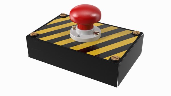 modelo 3d Botón de parada de emergencia industrial - TurboSquid 2316351