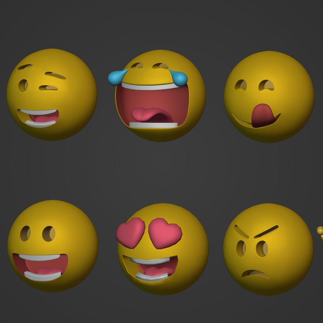 3D Smileys Pack Model - TurboSquid 1277388