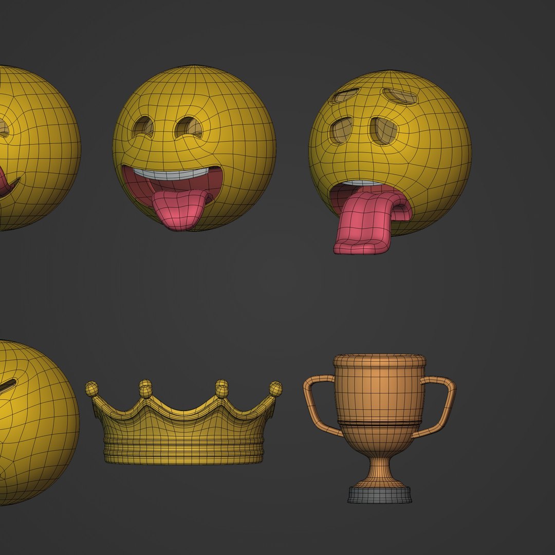3D Smileys Pack Model - TurboSquid 1277388