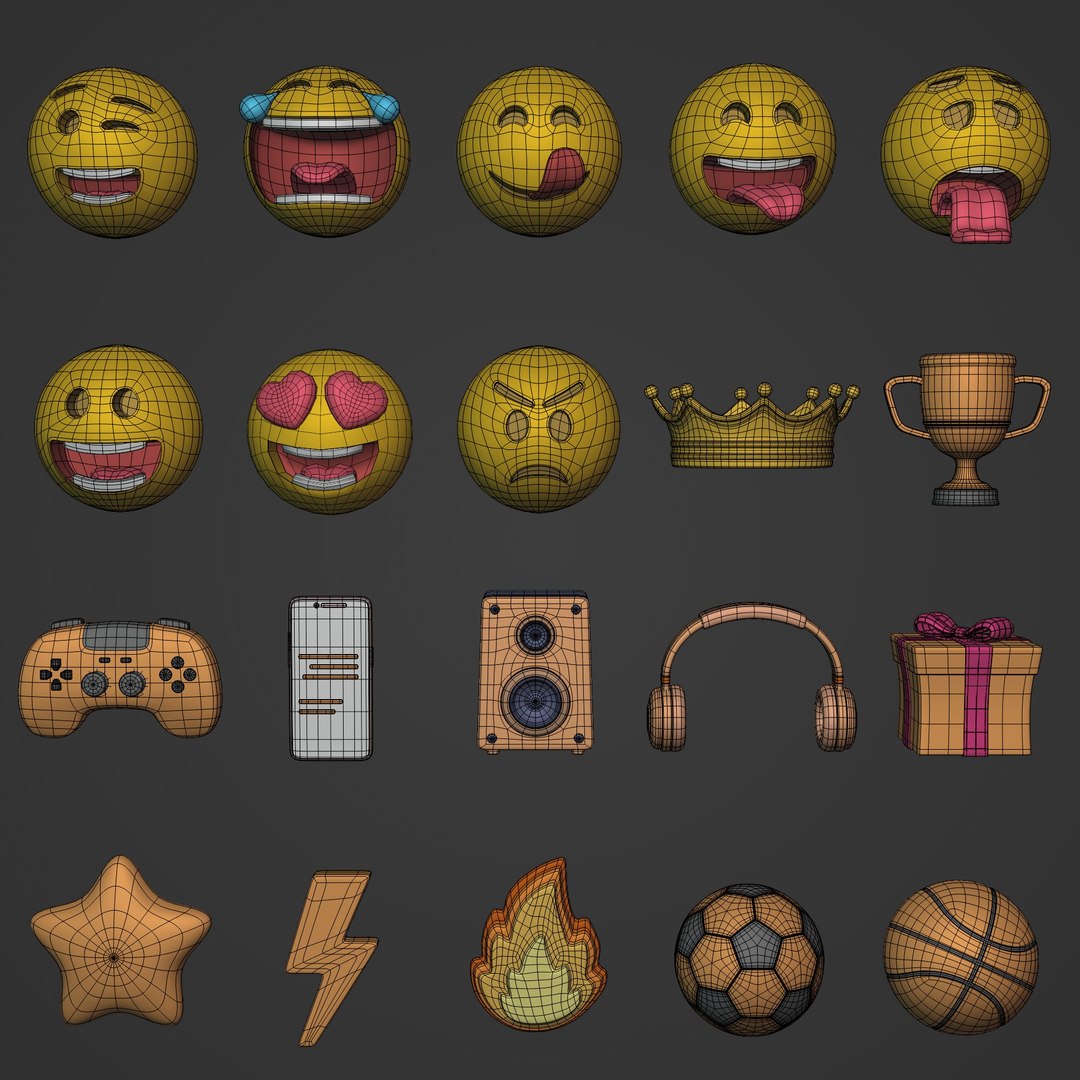 3D Smileys Pack Model - TurboSquid 1277388